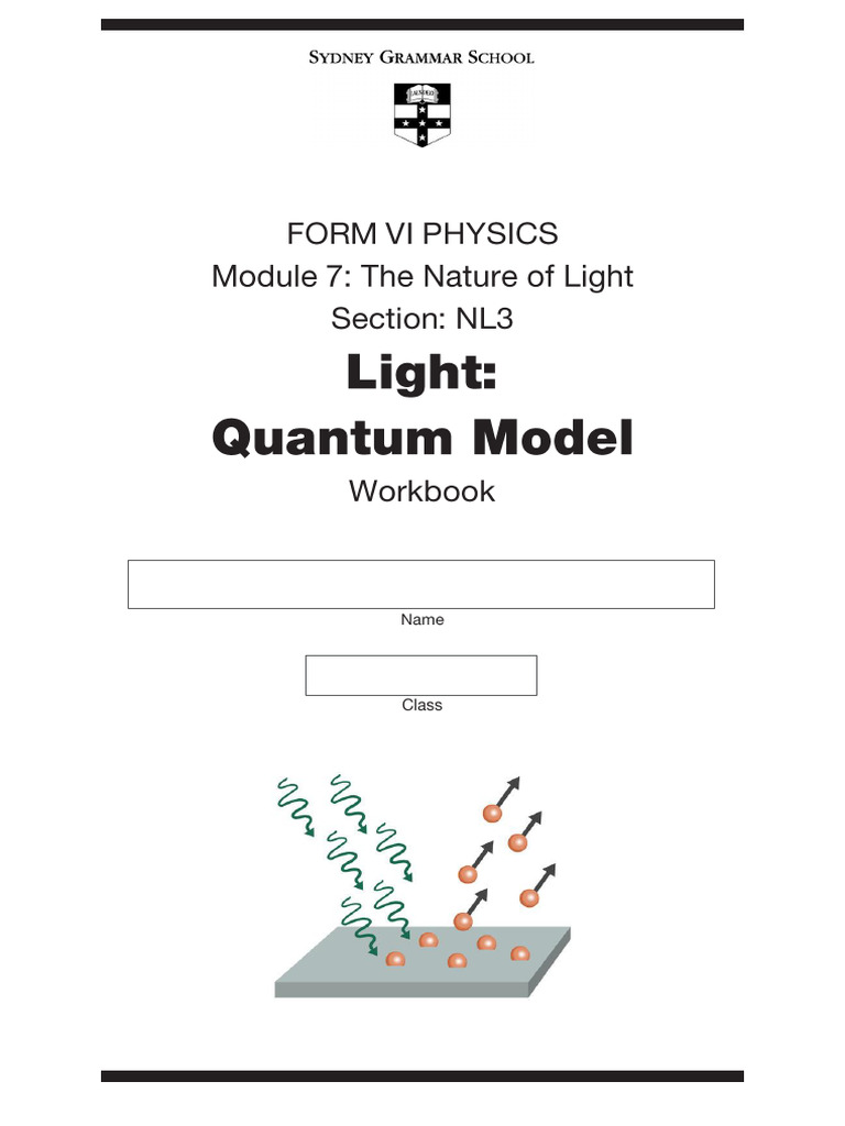 7NL3a The Quantum Model of Light | PDF | Photoelectric Effect ...