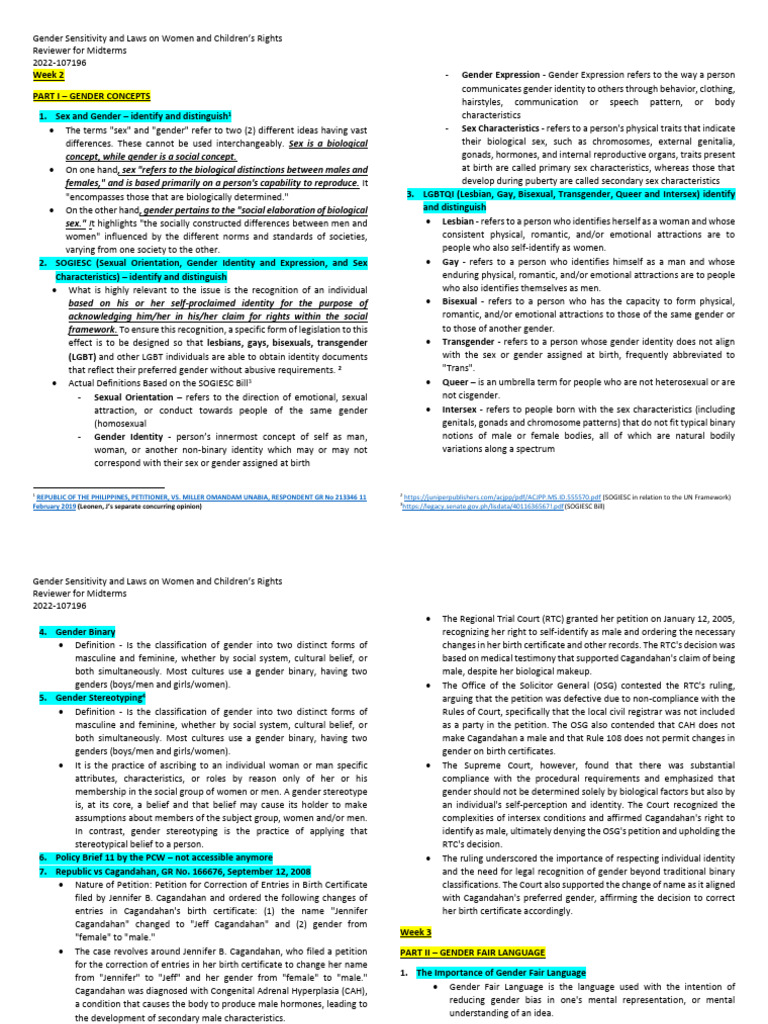 Understanding Gender Sensitivity Laws | PDF | Gender Identity | Gender