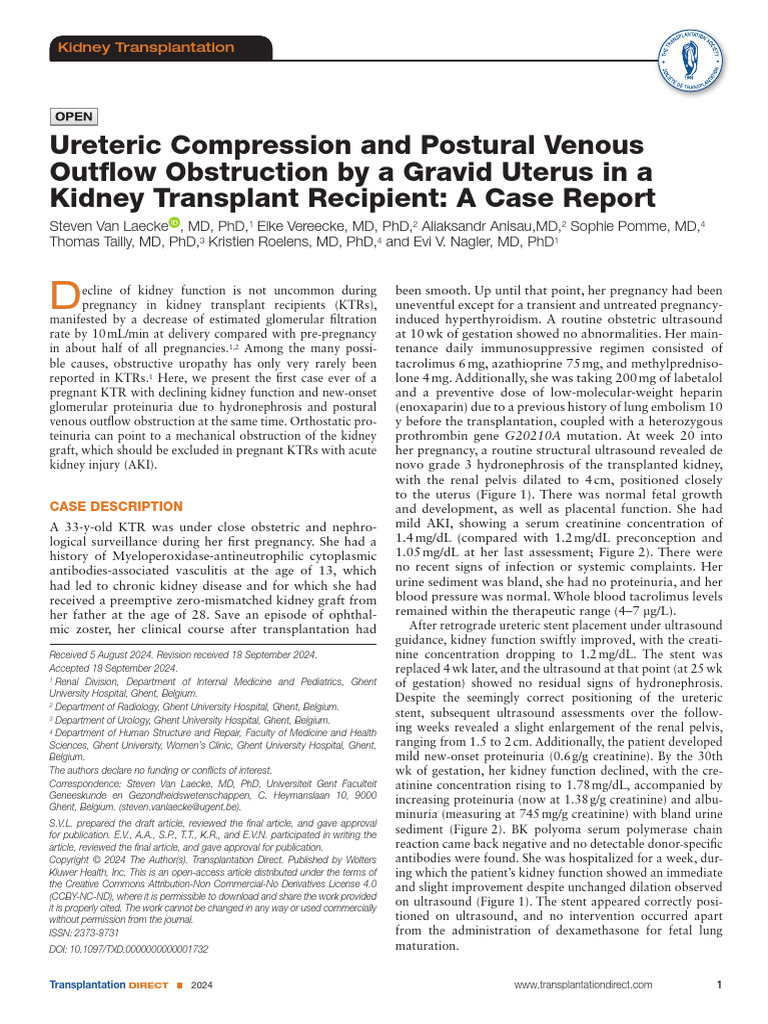 Ureteric Compression and Postural Venous Outflow.3 | PDF | Medical ...