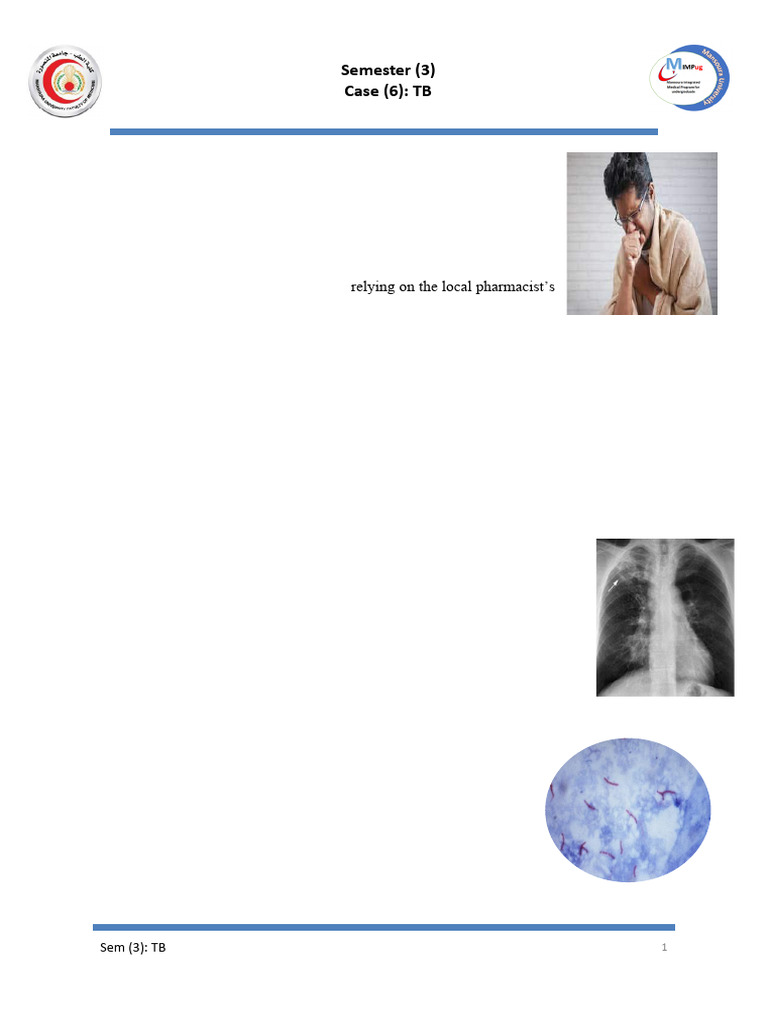 Case 1 (TB) Student Version | PDF | Tuberculosis | Diseases And Disorders