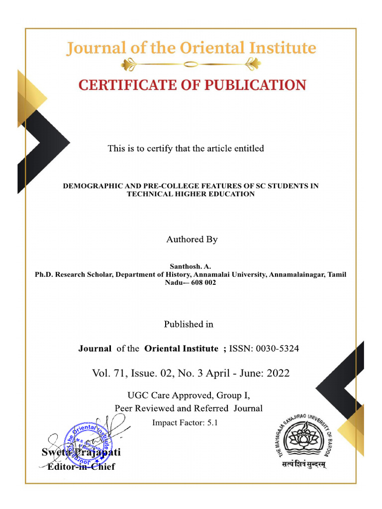 Santhosh. A. Cert | PDF