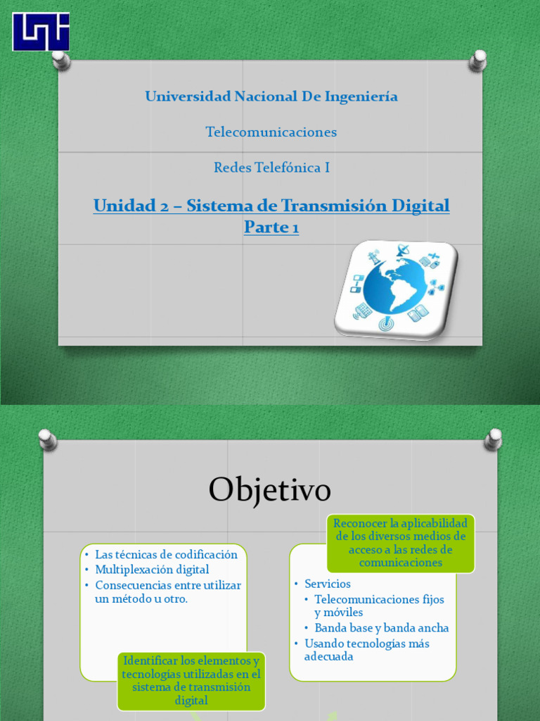Unidad 2 - Sistema de Transmisión Digital - Parte 1 | PDF | Tecnología ...
