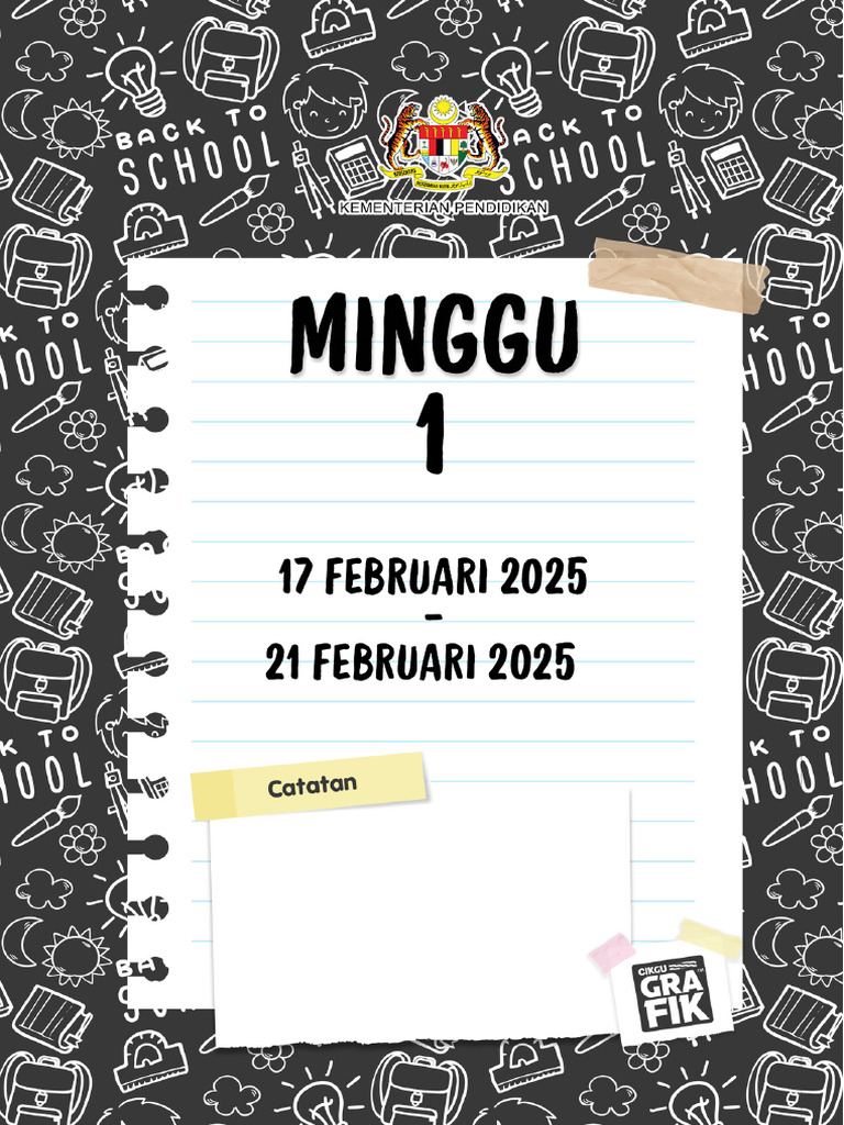 Divider Mingguan Kump.b Sesi 2025,2026 (Cikgugrafik) | PDF
