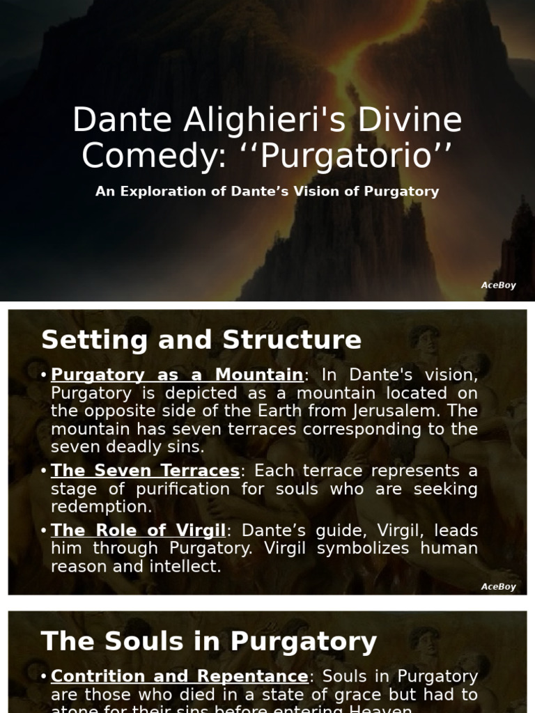 Dante's Purgatorio: Sins and Redemption | PDF | Purgatory | Seven ...