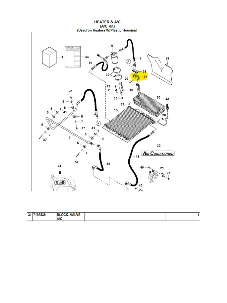 Bobcat AC Block Valve | PDF