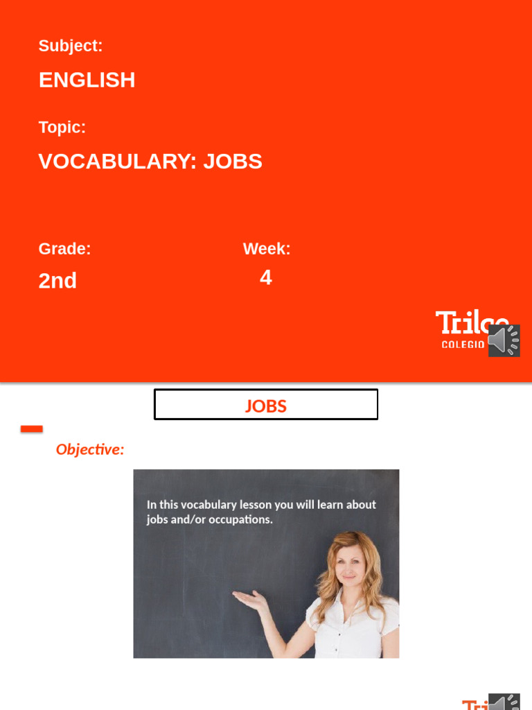 2nd Grade Vocabulary: Jobs Lesson | PDF | Police