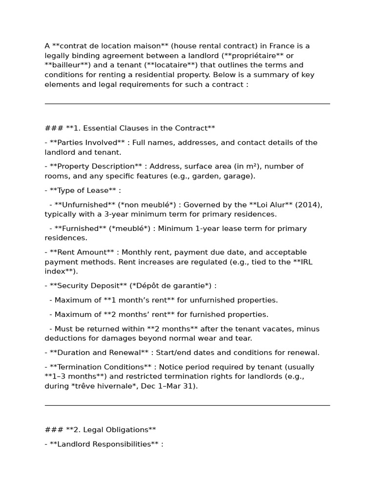 Contrat Location Appartement | PDF | Leasehold Estate | Landlord