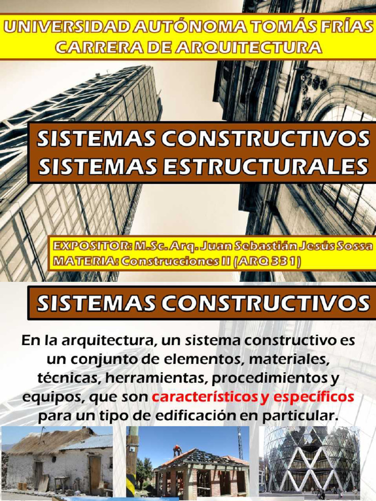 01 - Sistemas Constructivos y Estructurales | PDF