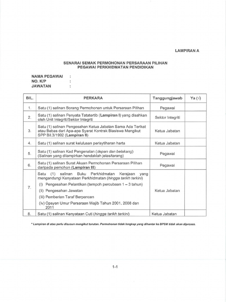 borang bps terkini (2) | PDF