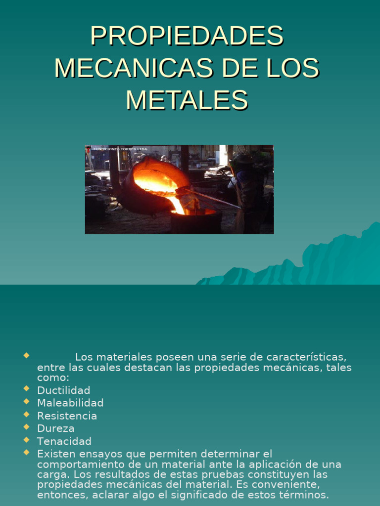 Propiedades Mecánicas de los Metales | PDF | Fractura | Deformación ...