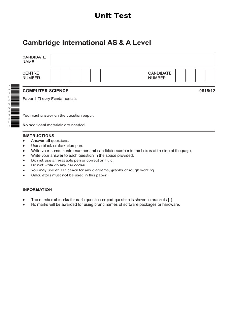 Computer Unit Test As | PDF | User (Computing) | Computer Security