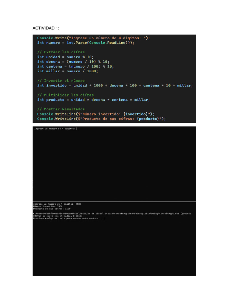 Tarea de DIV y MOD | PDF