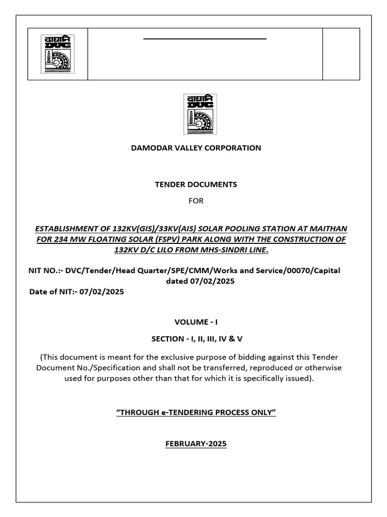 Tender Documents (1) | PDF | Joint Venture | Debits And Credits