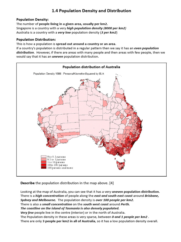 Australia vs Singapore: Population Density | PDF | Urbanization ...