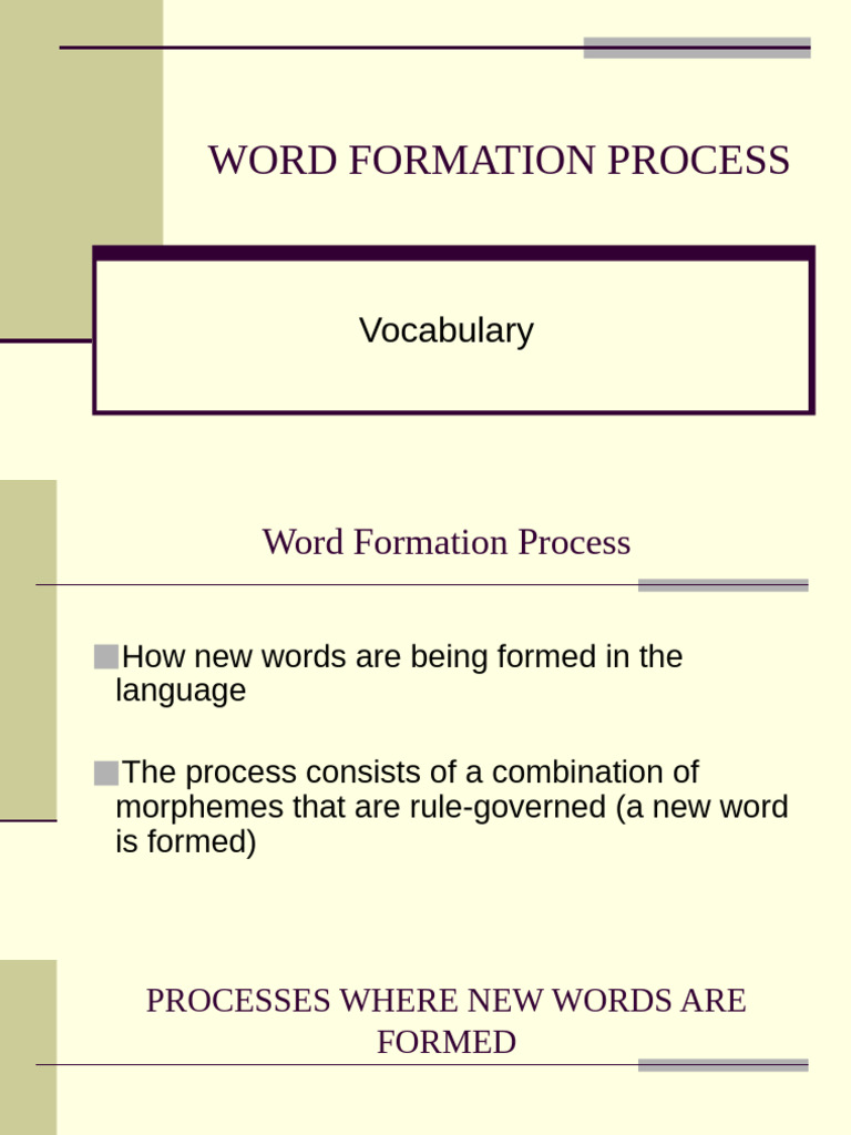8 - ENGLISH - LS - Word Formation - VENUS | PDF | Word | Syntax