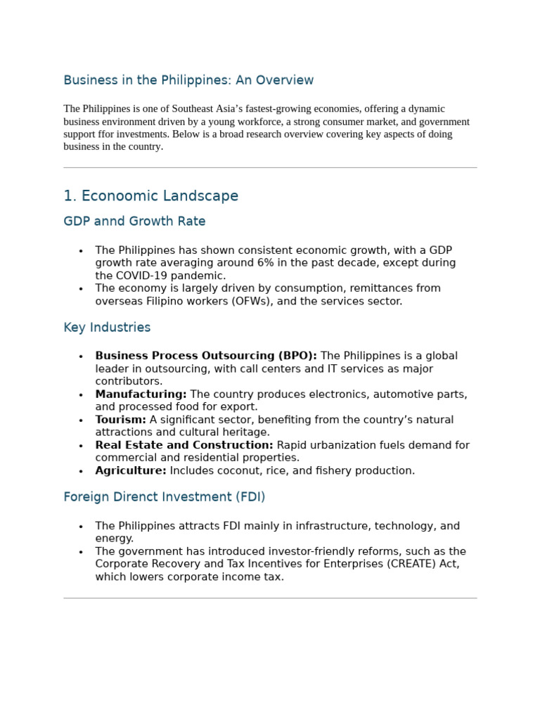 ph business | PDF | Philippines | Taxes