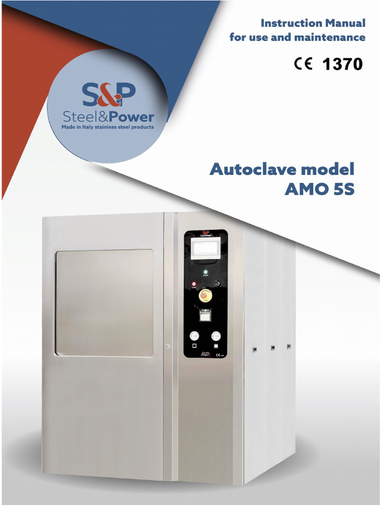 AMO 5S Autoclave Specifications Guide | PDF | Sterilization ...