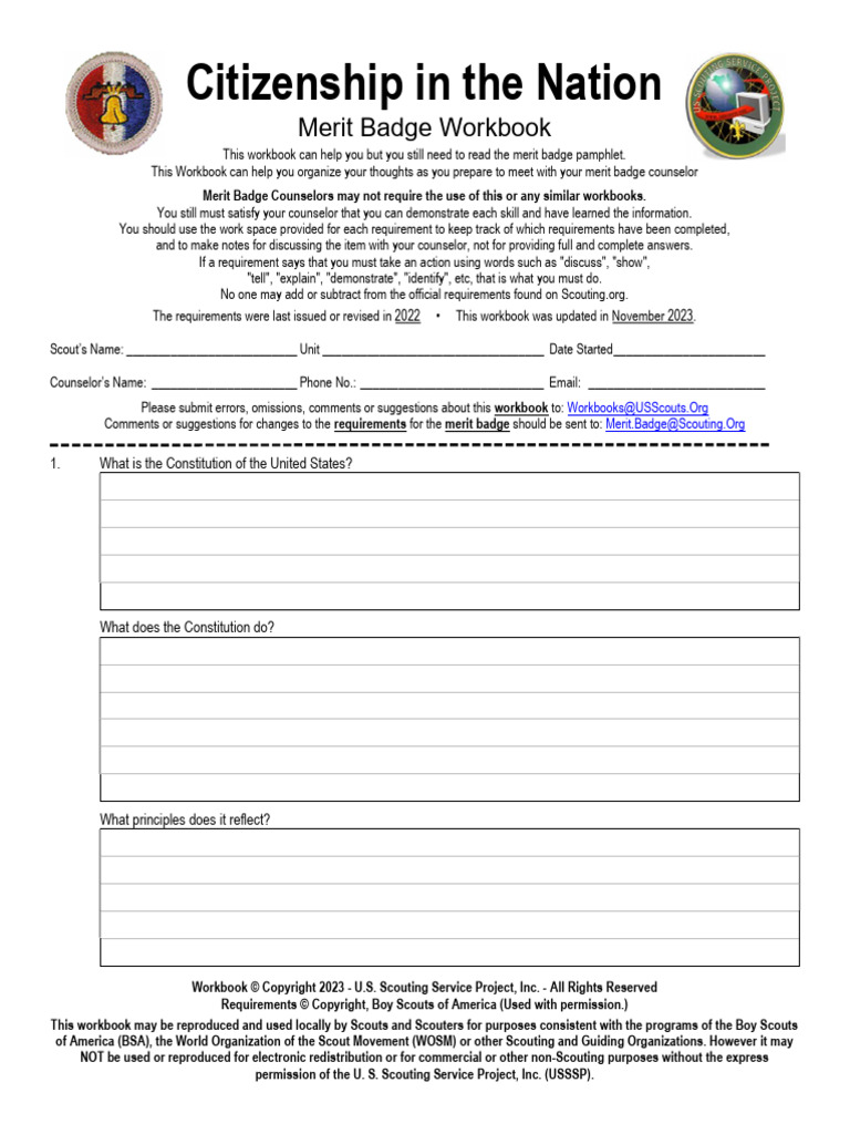 Citizenship in The Nation | PDF | Boy Scouts Of America | Scouting