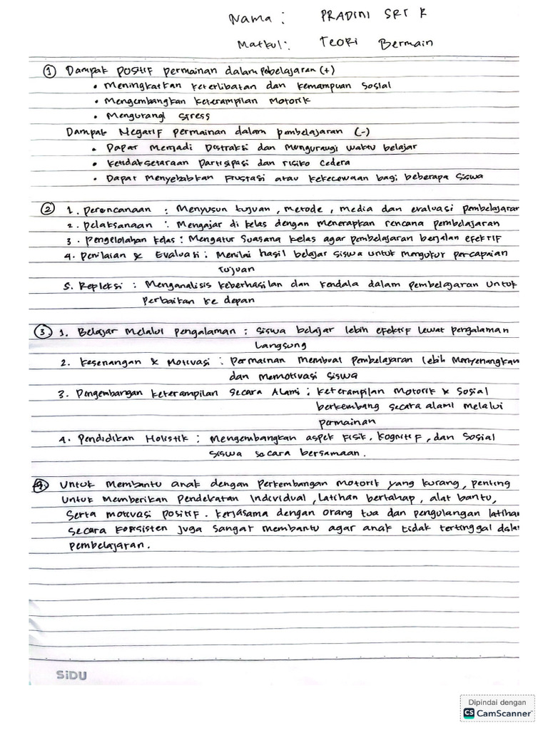 Pradini Teori Bermain | PDF