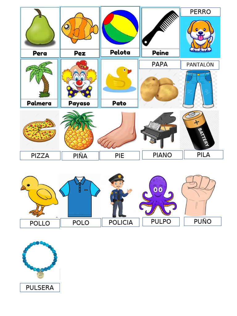 Palabras Con P | PDF