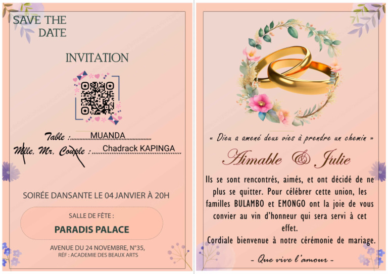 El Gache Invitation Aimable | PDF