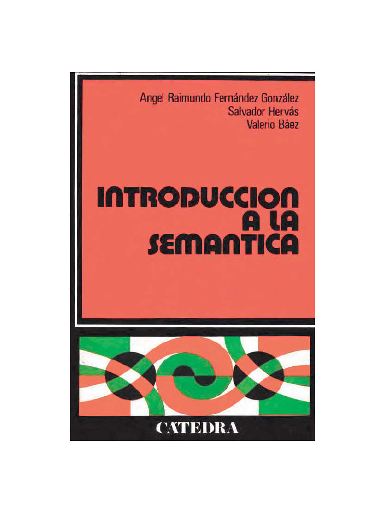 Introducción A La Semántica - Fernández, Hervás, Báez | PDF