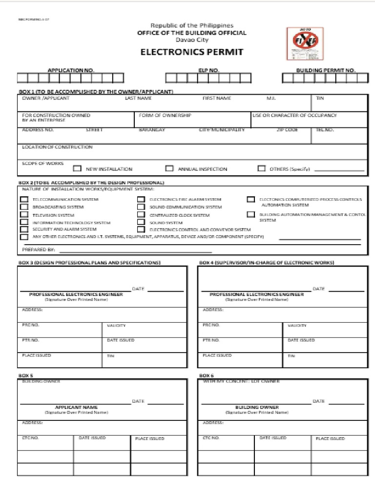 Electronics Permit | PDF