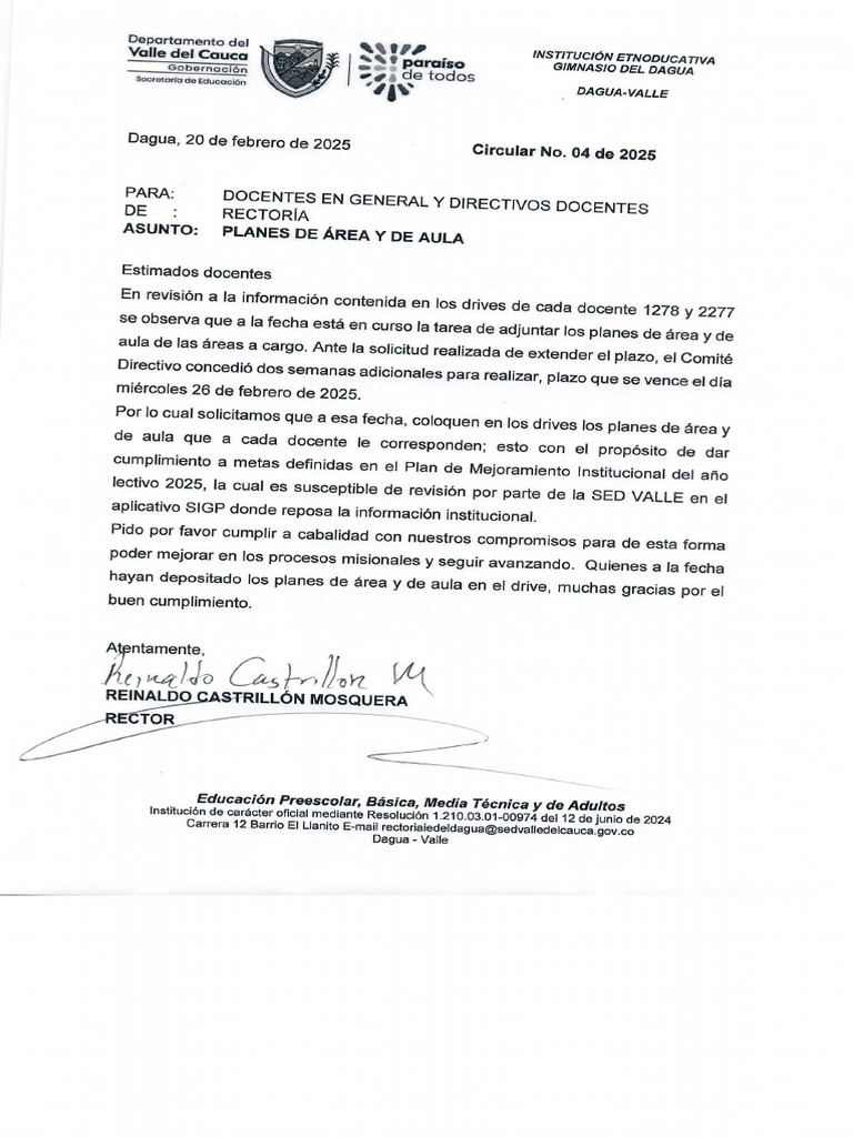 Circular No. 4 de 2025 | PDF