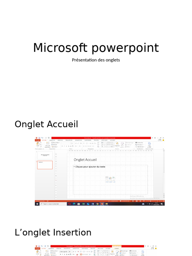 Microsoft powerpoint exercice | PDF