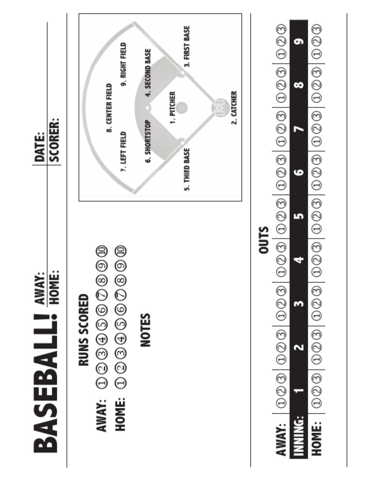 Kids Scoresheet Front & Back | PDF