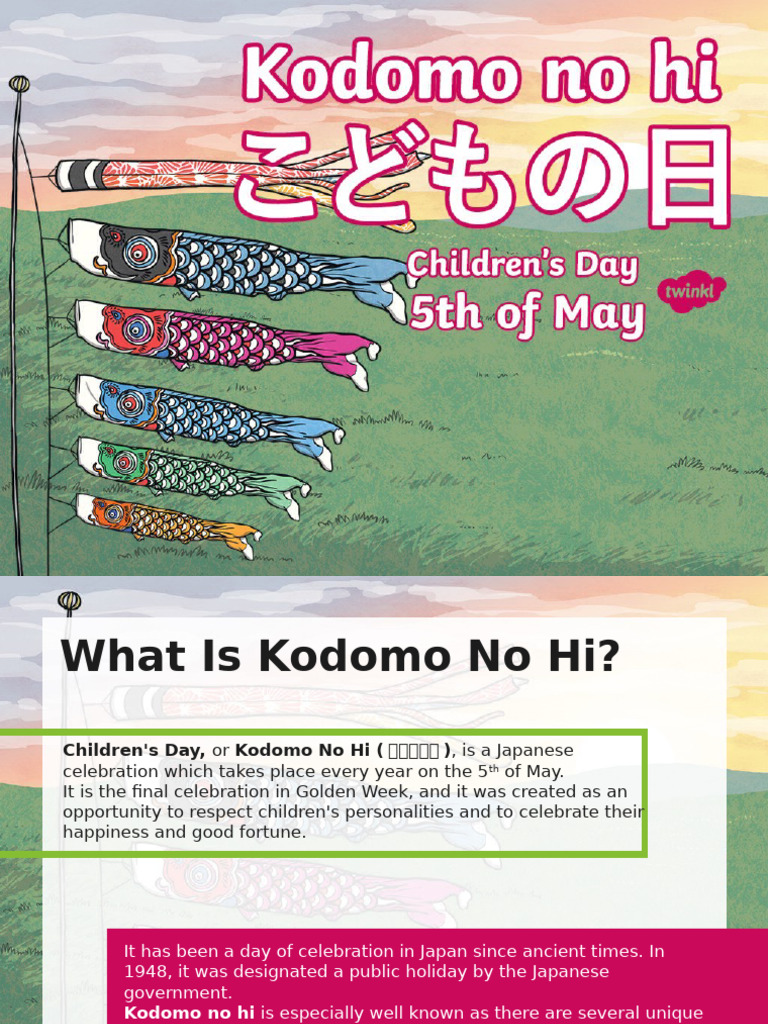 Understanding Kodomo No Hi Celebrations | PDF | Japan