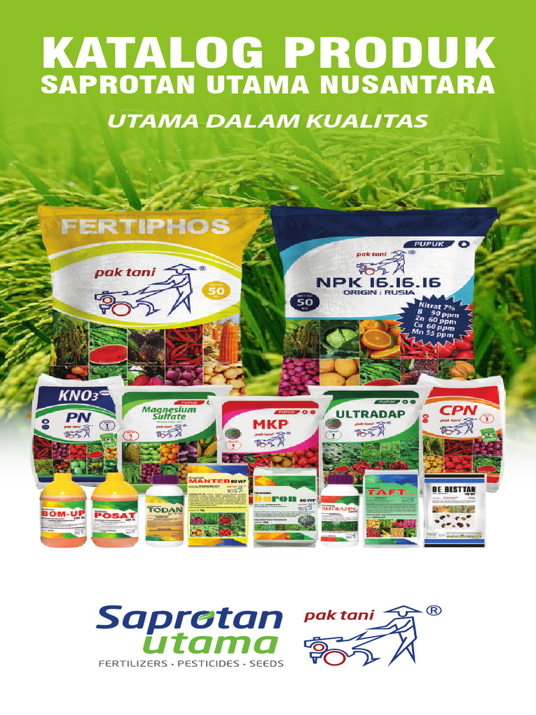 KATALOG PRODUK SAPROTAN 2024 Update | PDF