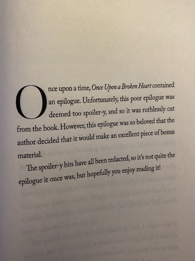 tbona bonus epilogue | PDF