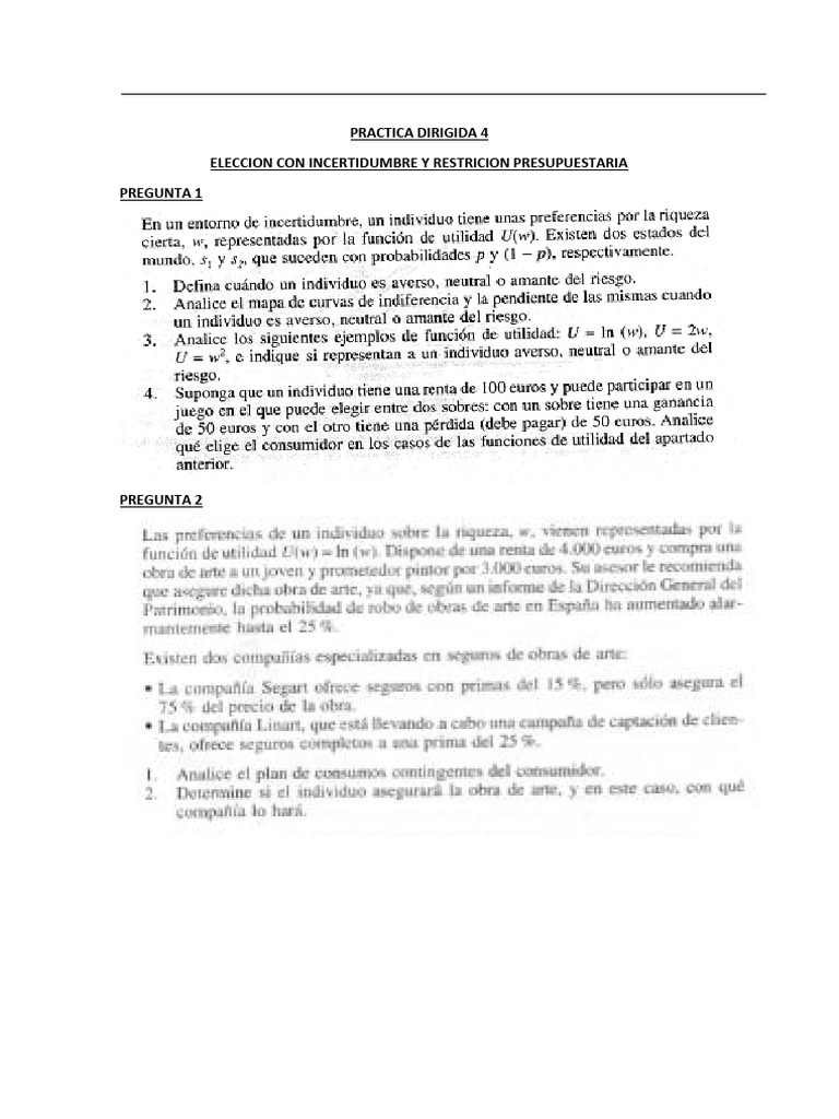 Practica Dirigida 4 | PDF