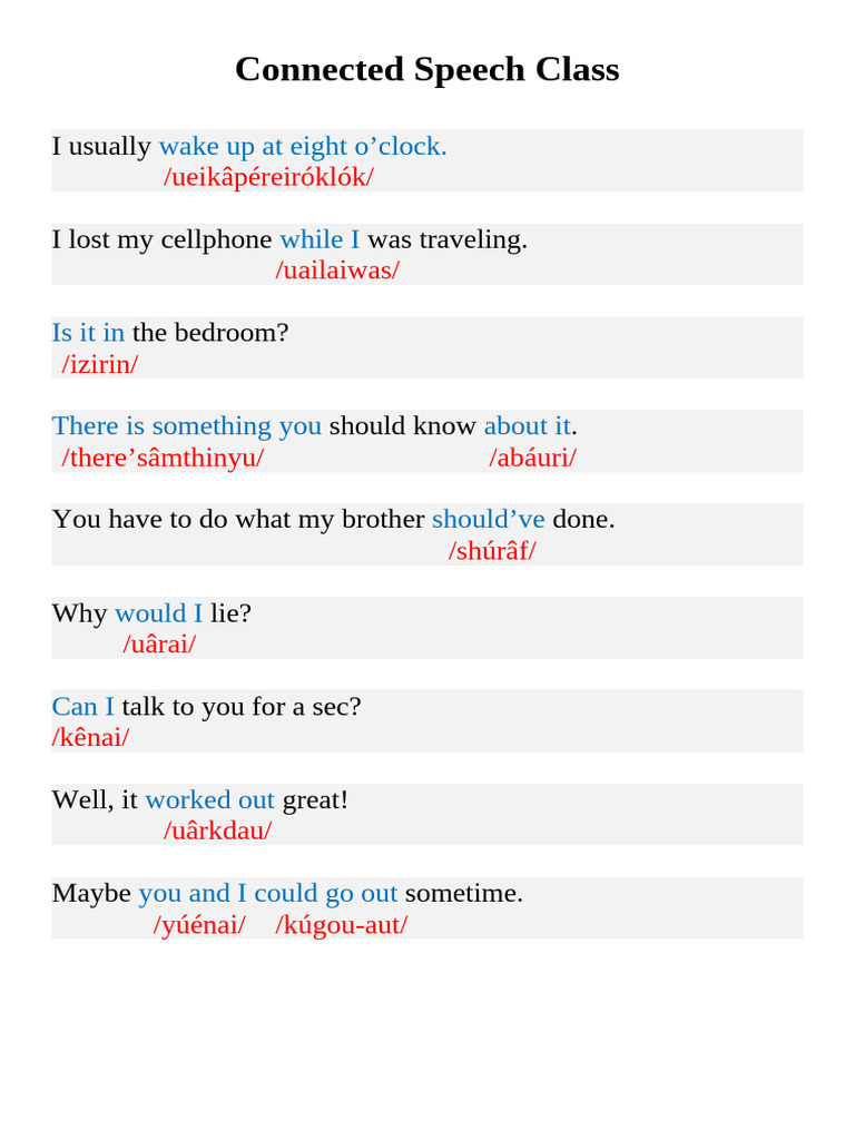 Pronunciation 2 | PDF