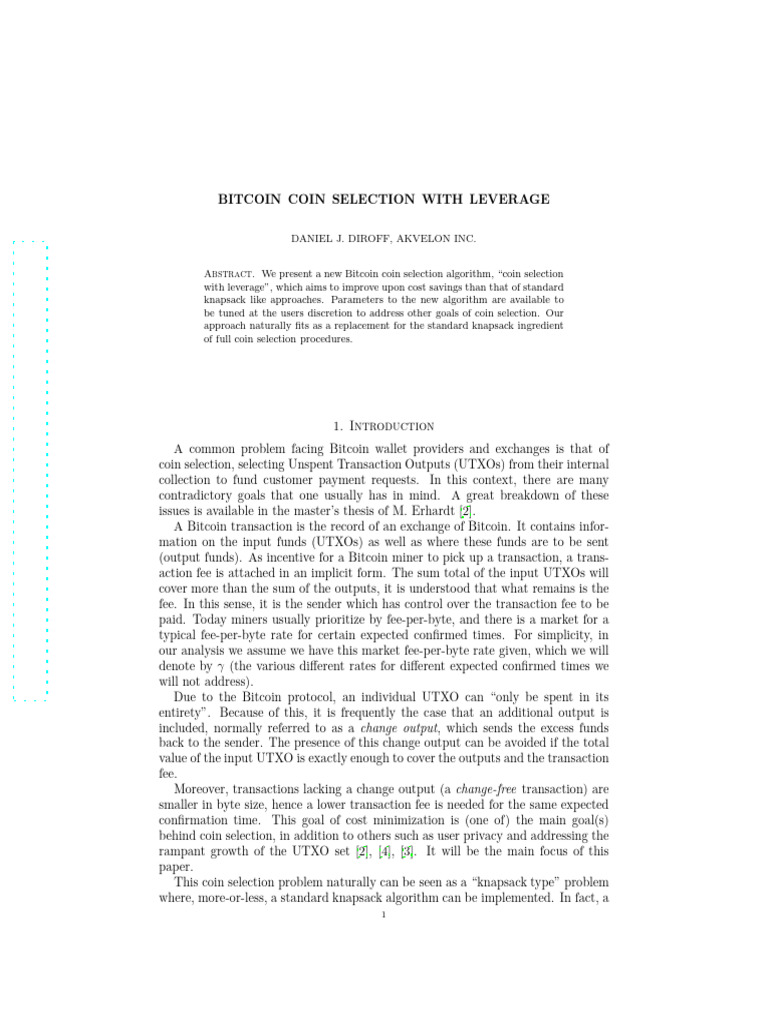 1911.01330v2 (1) | PDF | Bitcoin | Applied Mathematics