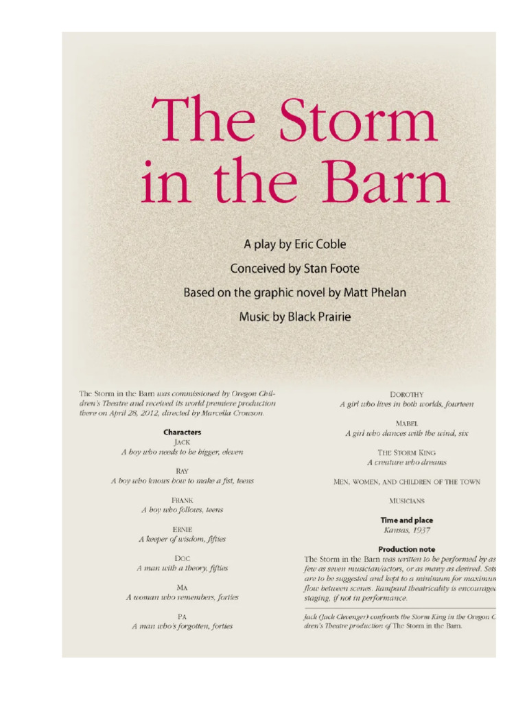 The Storm in The Barn Script | PDF