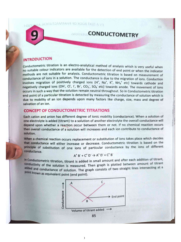 Polarography, Conductometry, Potentiometry, Epp | PDF