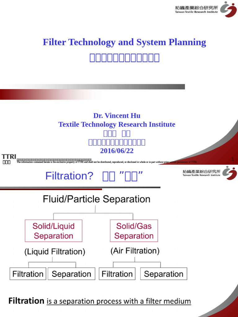 Filter TEchnology and System Design | PDF