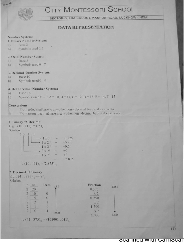 Data representation | PDF