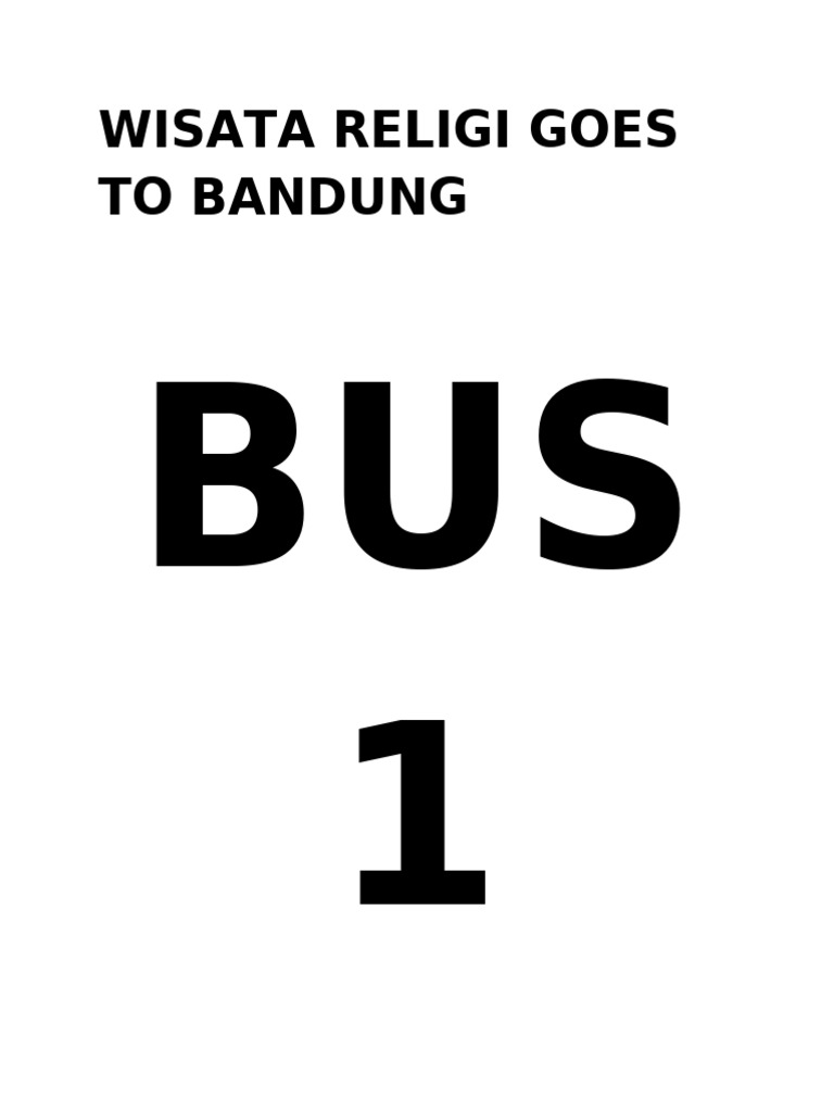 nomer bus (1) | PDF