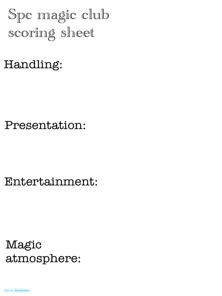 Magic Competition | PDF