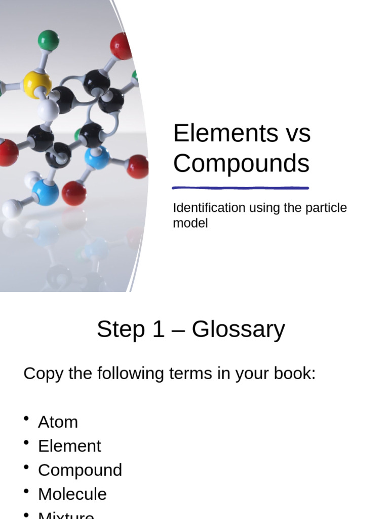 Elements Vs Compounds | PDF