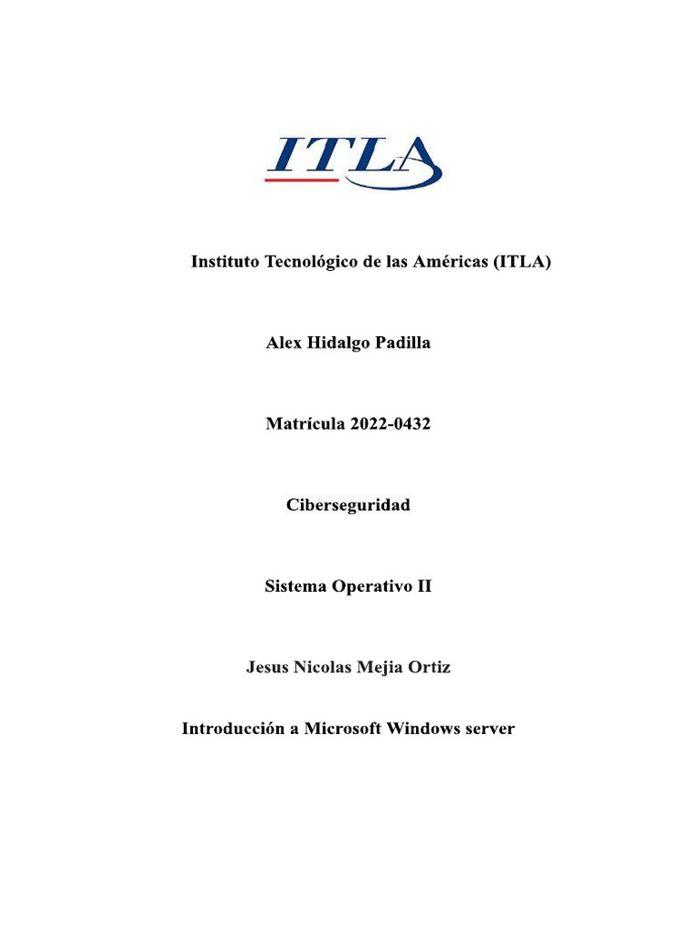 Introducci N A Microsoft Windows Server PDF | PDF