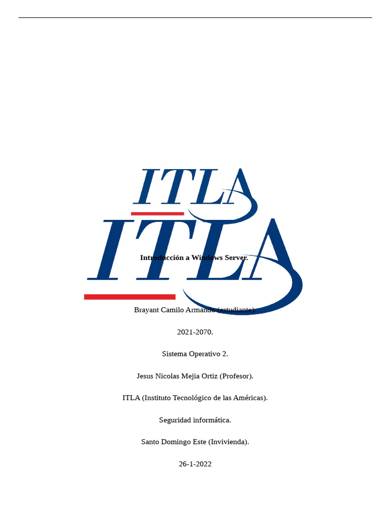Introducci N A Windows Server | PDF | Topología de la red | Red de ...