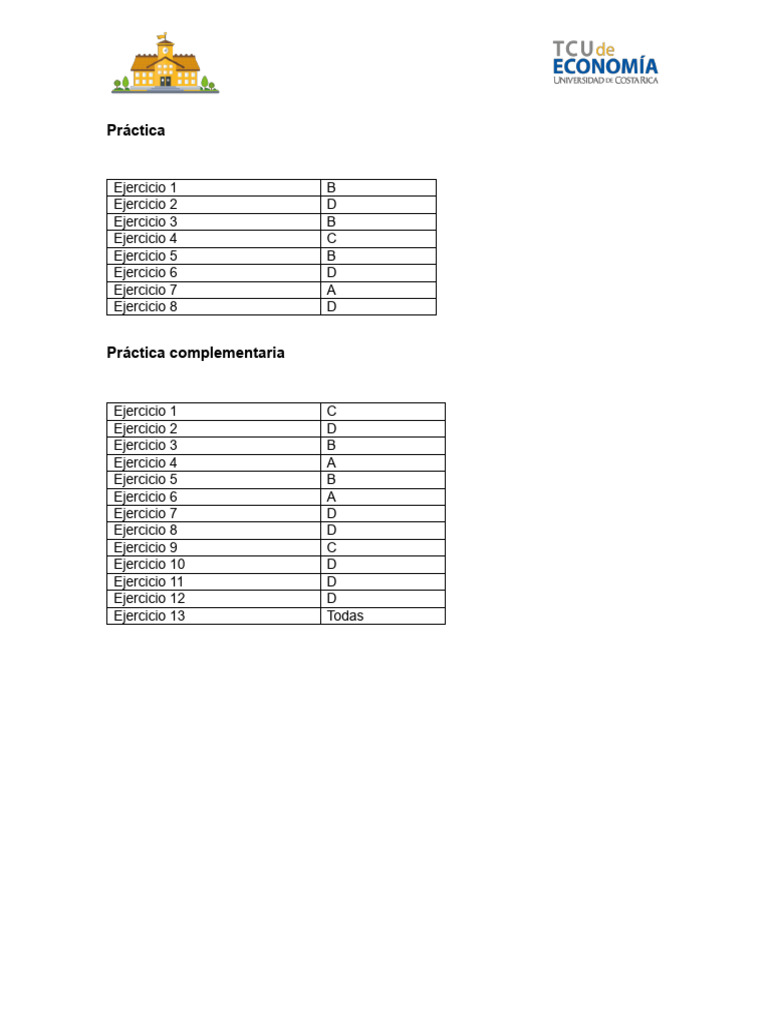 Soluciones Práctica y Ejercicios Complementarios - Folleto T6 | PDF