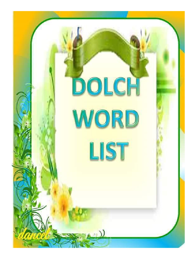Dolch Words | PDF