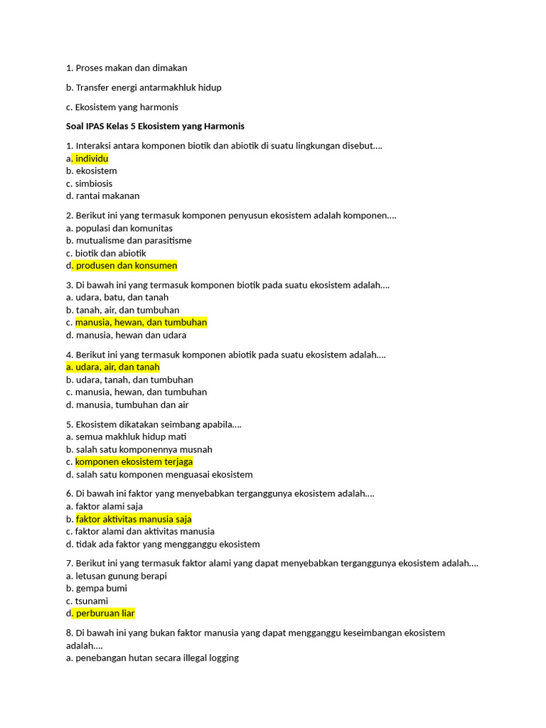 Soal Ipas Dari Brian | PDF