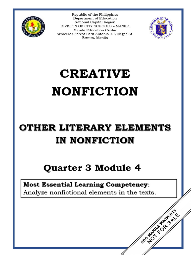 Elements of Nonfiction in Literature | PDF | Narrative | Plot (Narrative)