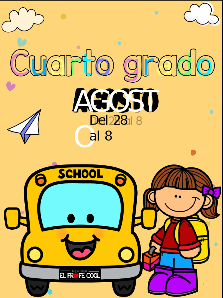 ?4° Diagnóstico - El Profe Cool | PDF | Verbo